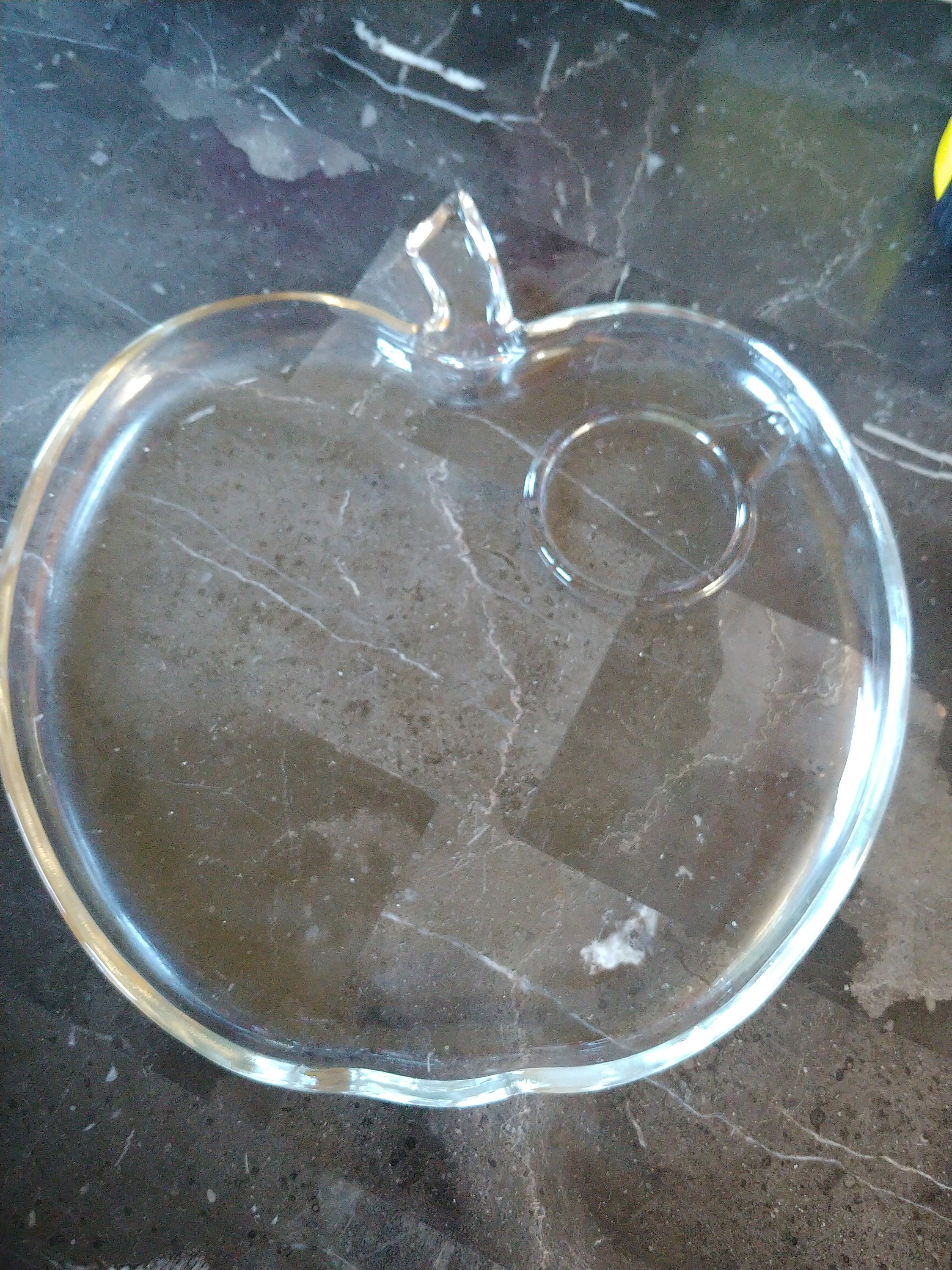 Vintage Apple Glass Serving Dish, Mid Century Apple Plate, Collection ...