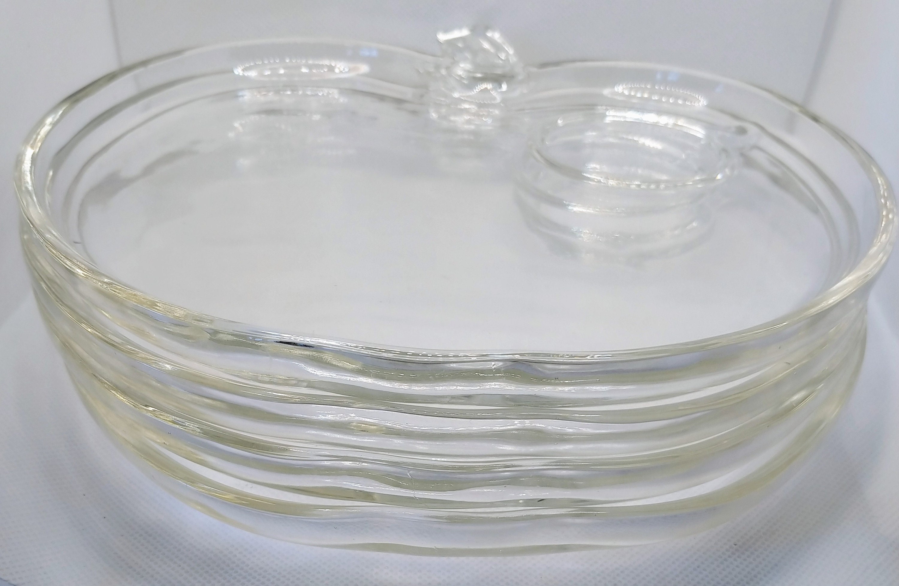 Vintage Apple Glass Serving Dish, Mid Century Apple Plate, Collection ...