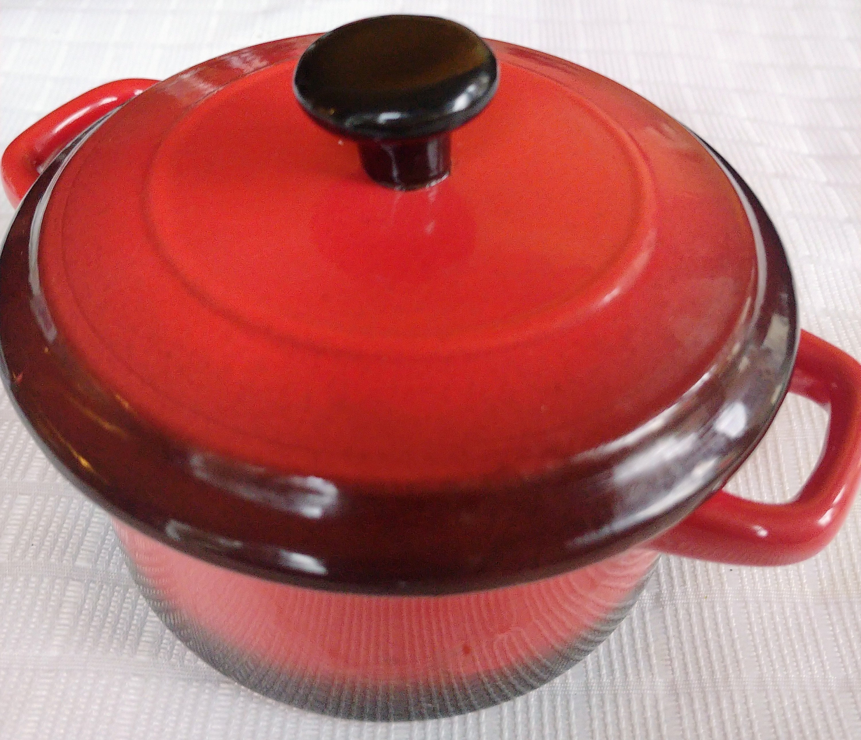 Vintage Swiss Pro Miniature Casserole Dish in Red, Ceramic Baking Dish ...