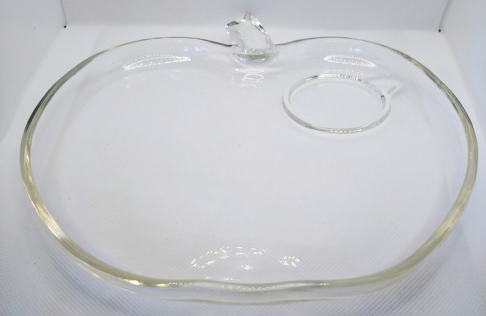 Vintage Apple Glass Serving Dish, Mid Century Apple Plate, Collection ...