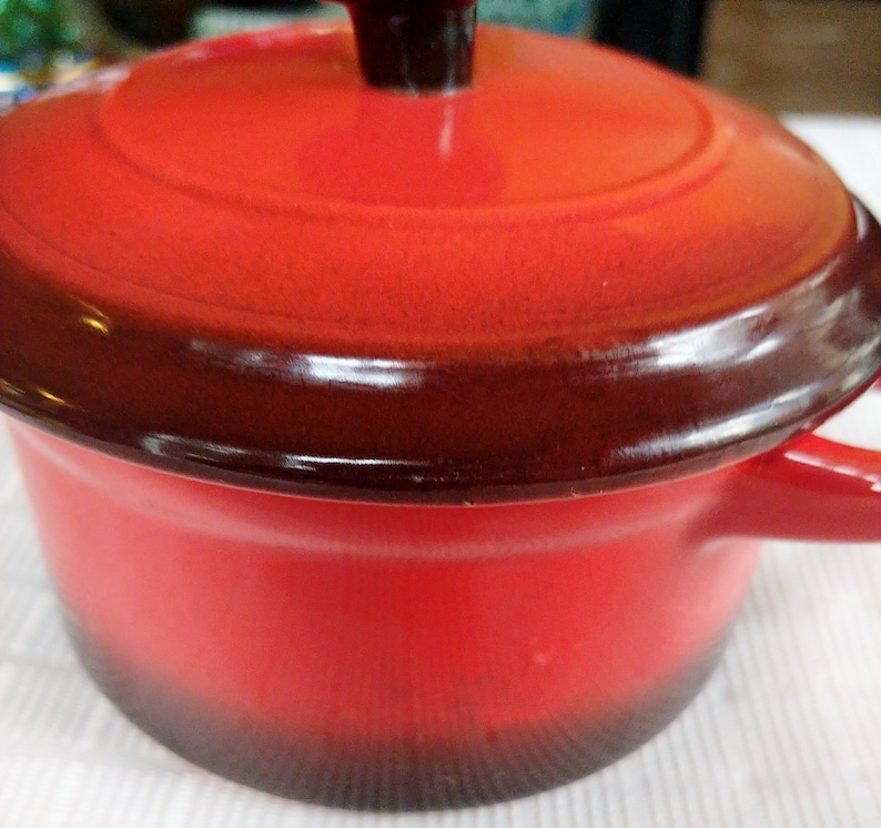 Vintage Swiss Pro Miniature Casserole Dish in Red, Ceramic Baking Dish ...