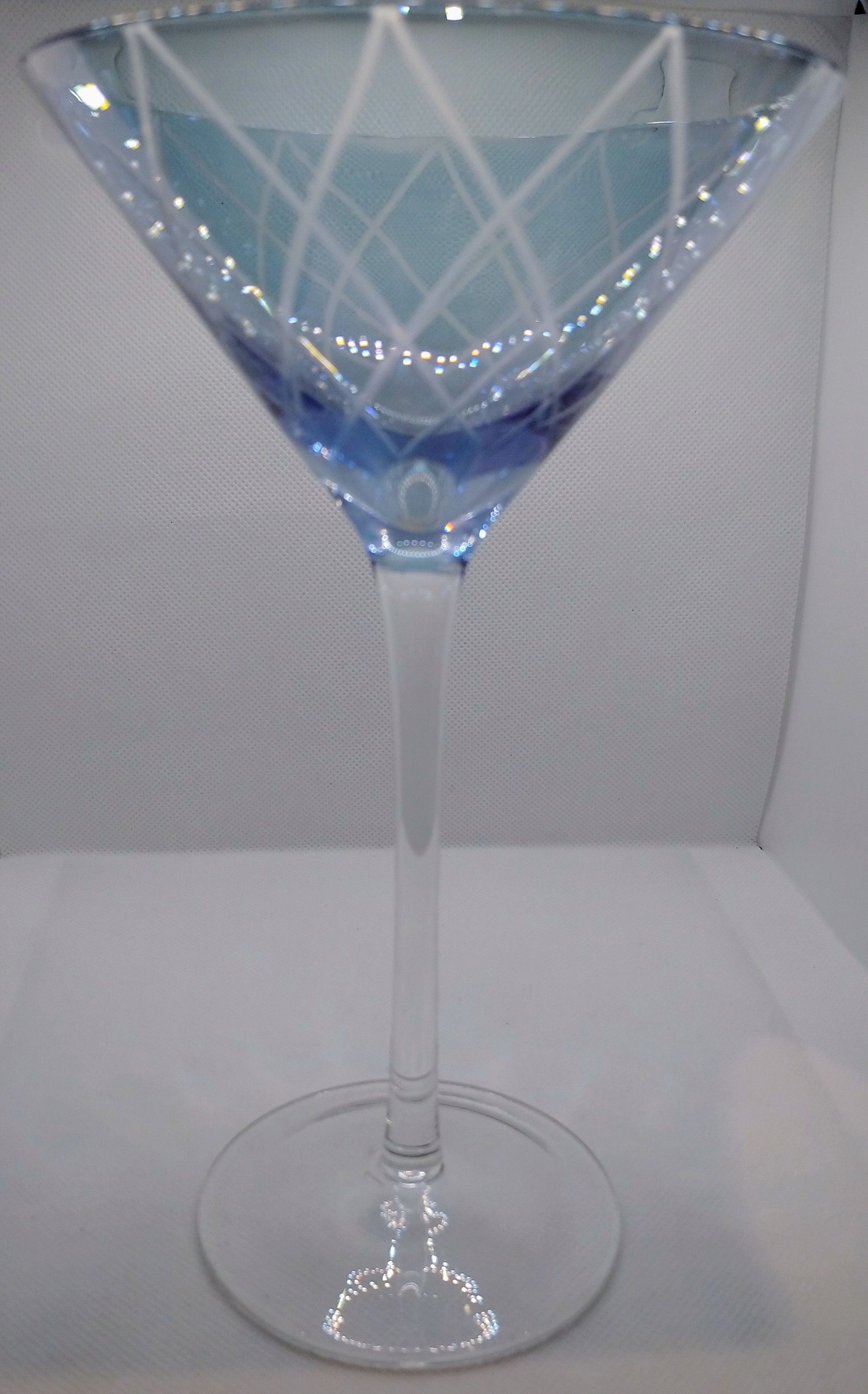 Vintage Coloured Mikasa Martini Glass Etched Martin Glass - Etsy
