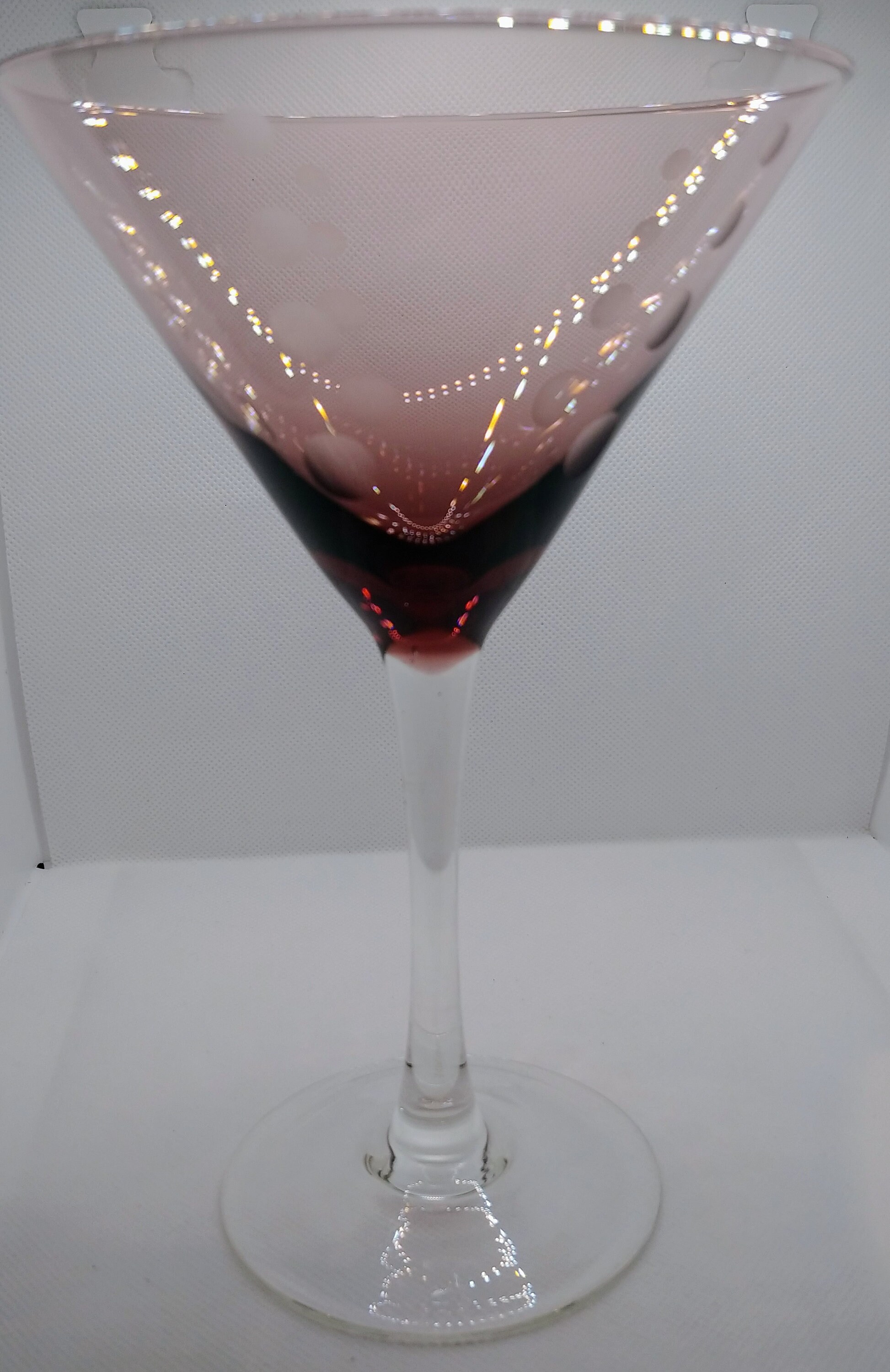 Vintage Coloured Mikasa Martini Glass Etched Martin Glass - Etsy