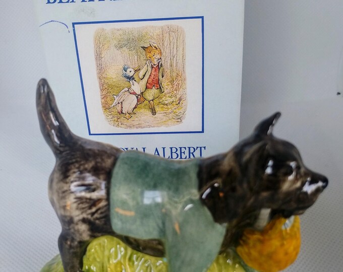 Vintage Boxed Beatrix Potter Dog Figurine John Joiner Made in England ...