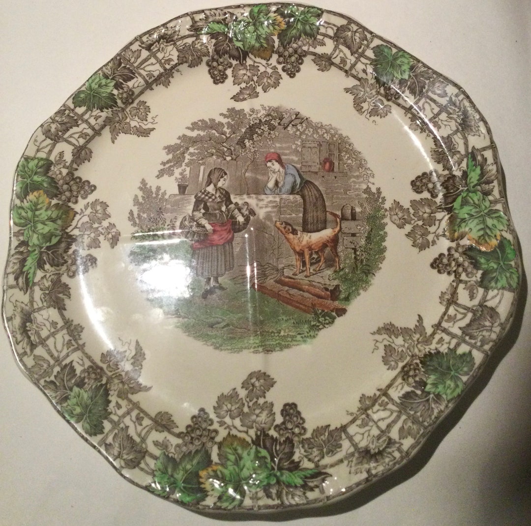 Antique Sandwich Platter Copeland Spode of England Byron - Etsy