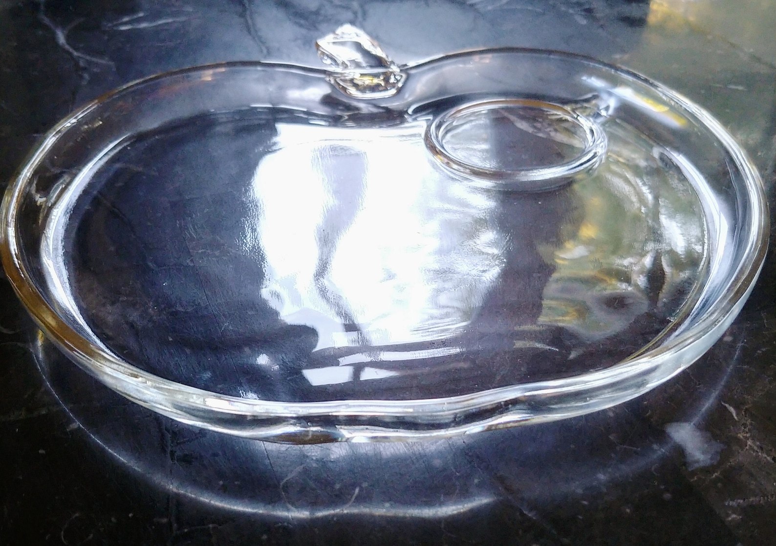 Vintage Apple Glass Serving Dish, Mid Century Apple Plate, Collection ...