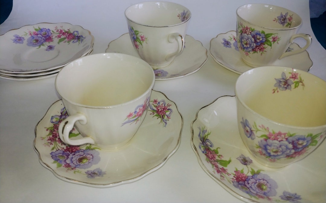 Vintage J & G Meakin Bridal Bouquet Tea Cup and Saucer Set - Etsy
