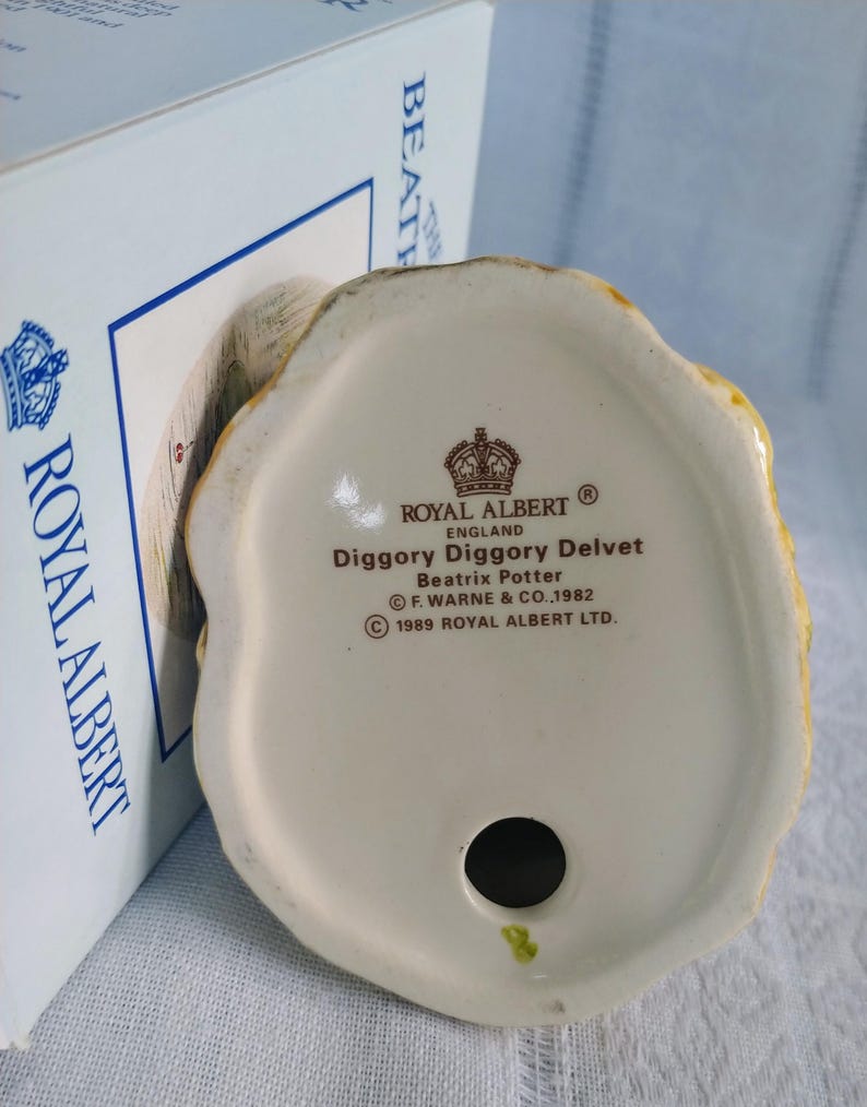 Vintage Beatrix Potter Mole Diggery Diggery Delvet in Original Box Made ...