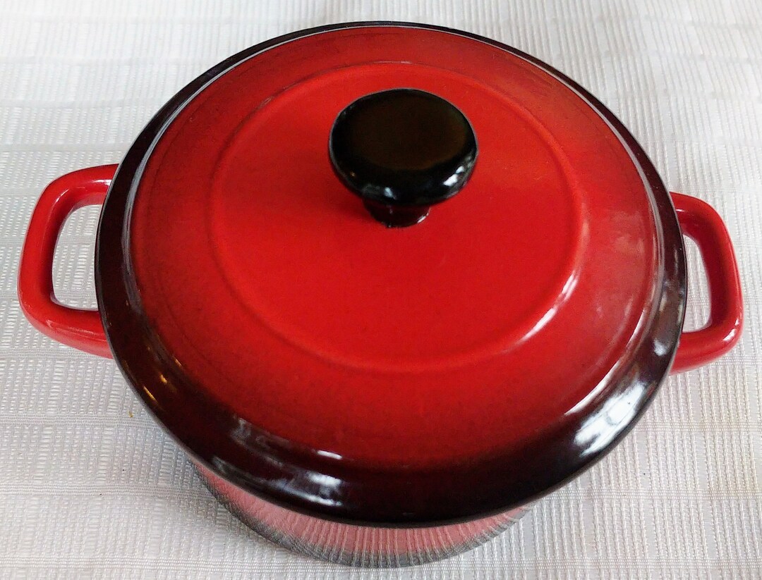 Vintage Swiss Pro Miniature Casserole Dish in Red, Ceramic Baking Dish ...