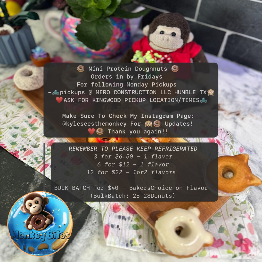 Mini Protein Donuts - Local Pick Up - Etsy