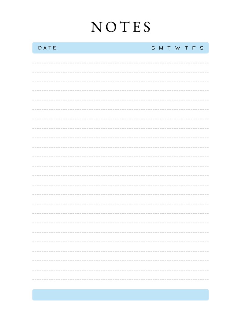 Blue Weekly Planner Notebook - Etsy