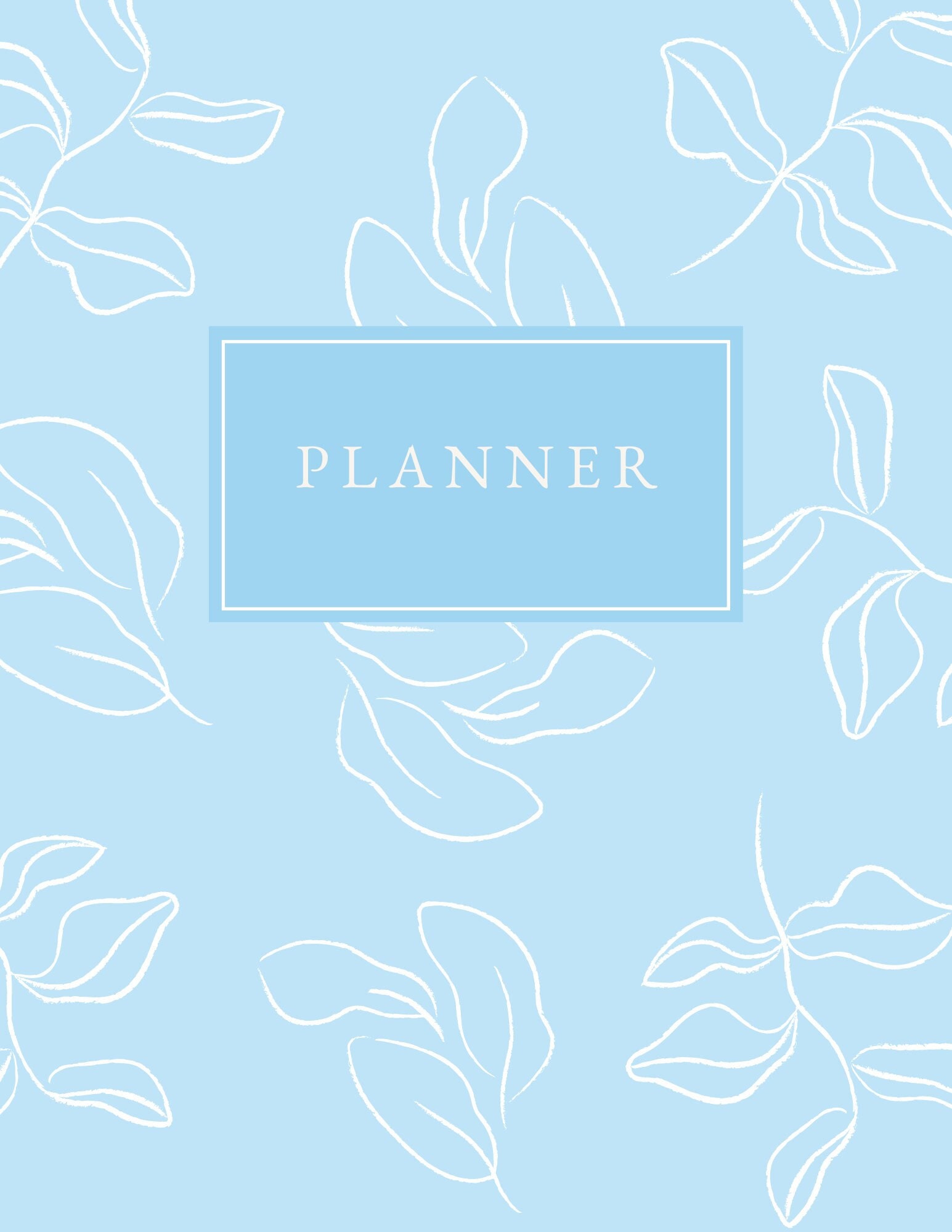 Blue Weekly Planner Notebook - Etsy