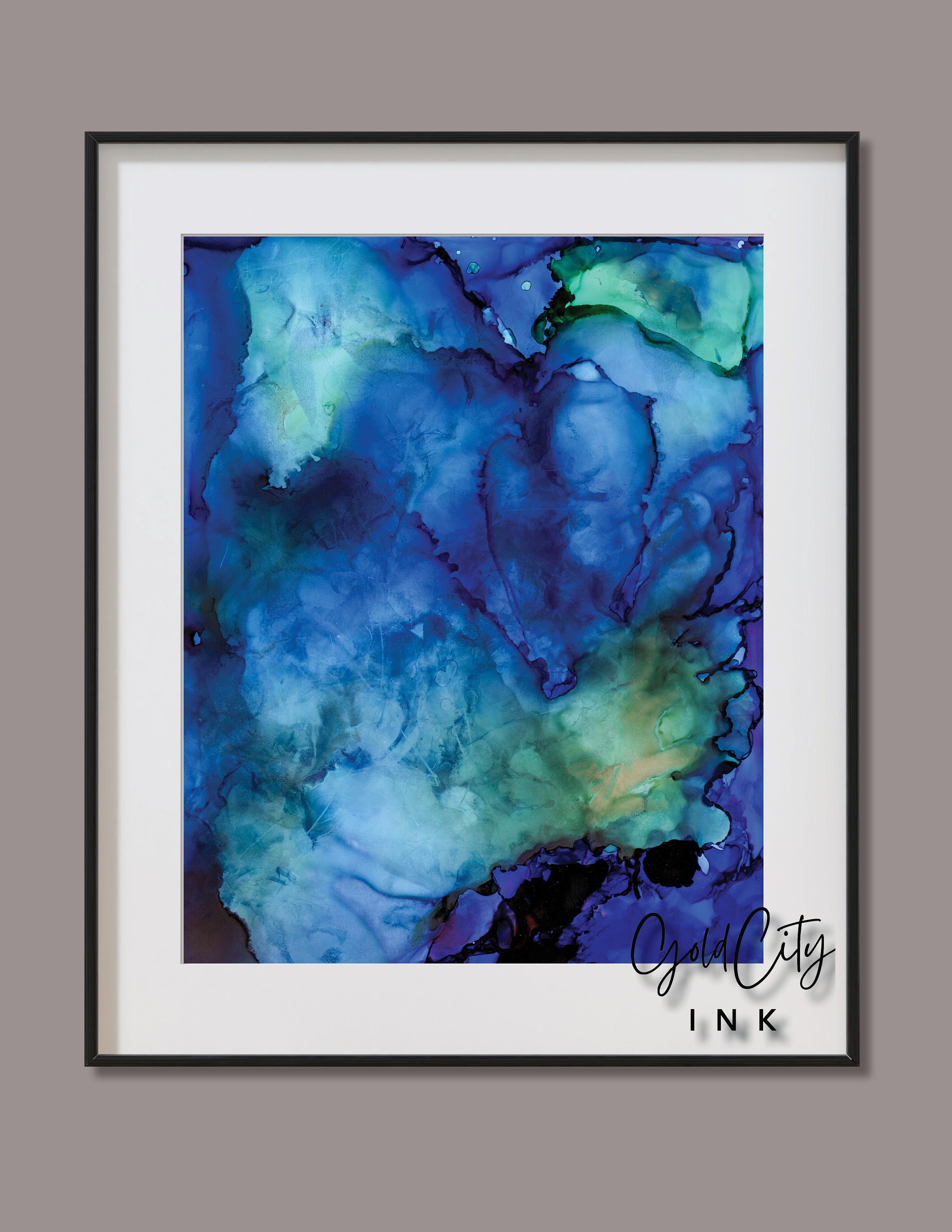 Ocean Blue, Water Abstract, Blue Abstract, Printable Art, Downloadable ...