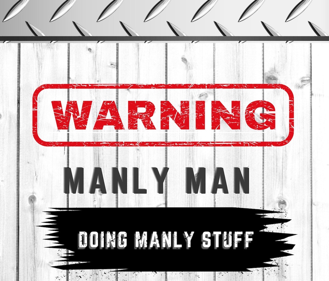 Manly Tumbler Wrap Manly Tumbler Template Gift for Him, Father's Day ...