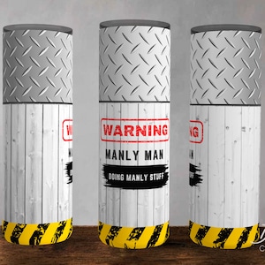 Manly Tumbler Wrap | Manly Tumbler Template | Gift for Him, Father's ...