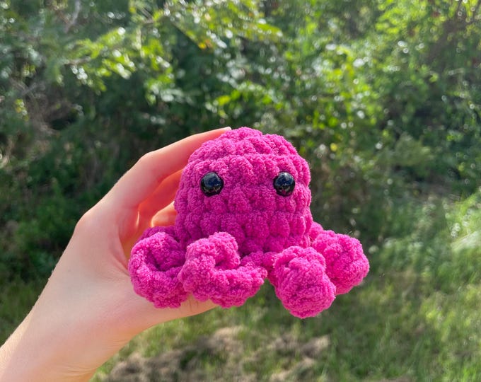 Small Crochet Octopus Plushie | Crochet Amigurumi | Stuffed Animals - Etsy