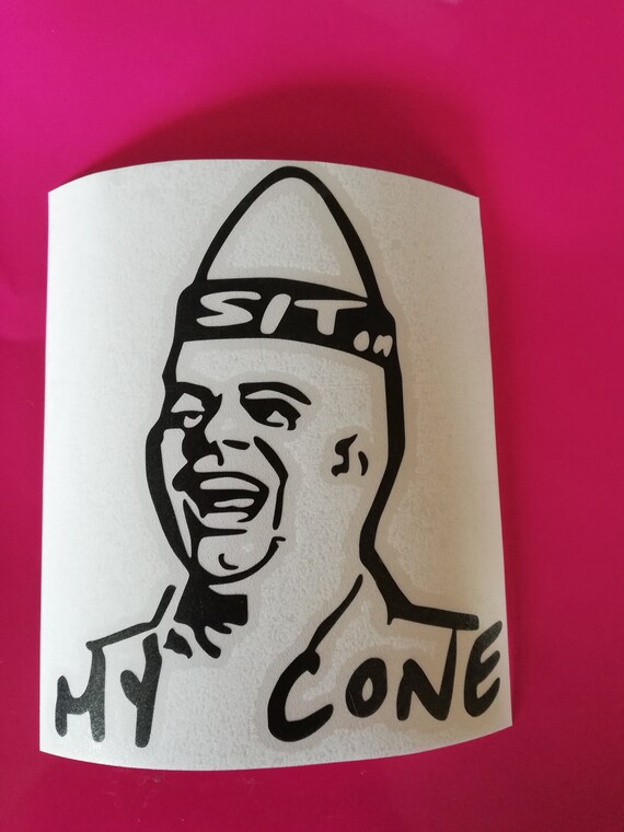 Cone-head Funny Sticker Vinyl Decal Autocollant - Etsy