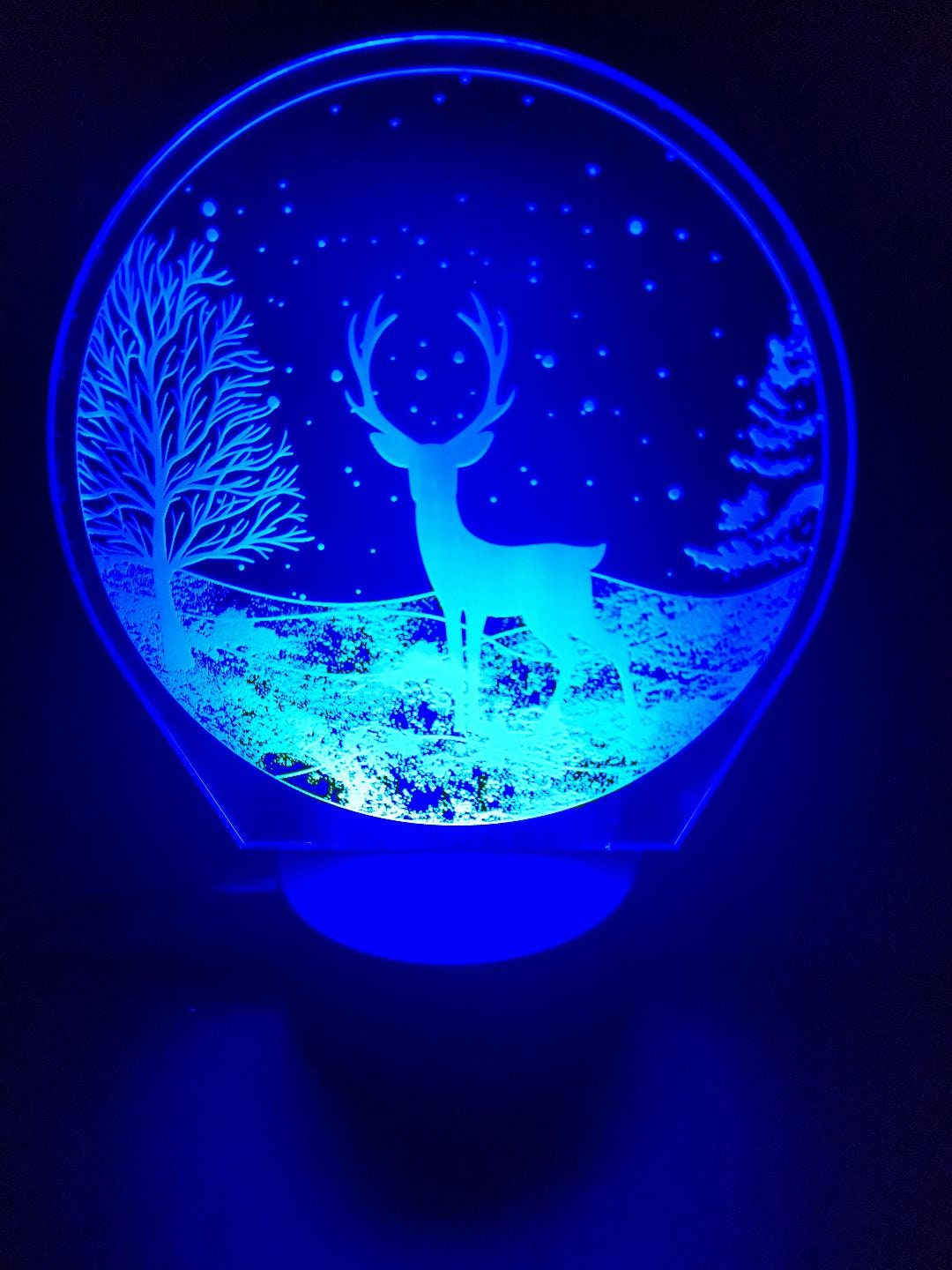 Acrylic LED Lamp, Christmas Decoration, Home Décor, Gift, Custom ...
