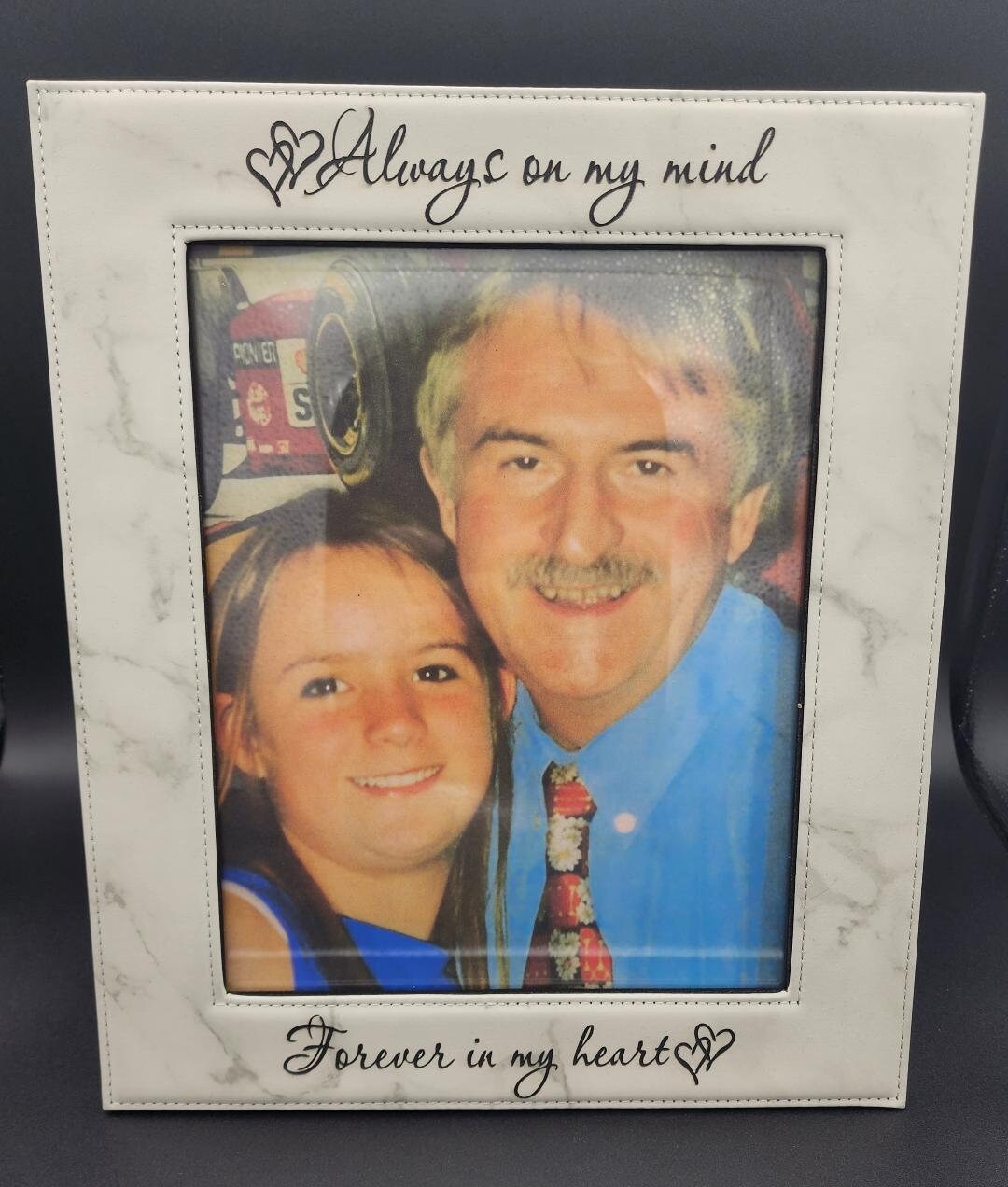 Custom Picture Frame 8x10 Leather | Family Photo Gift, Memorial Frame ...