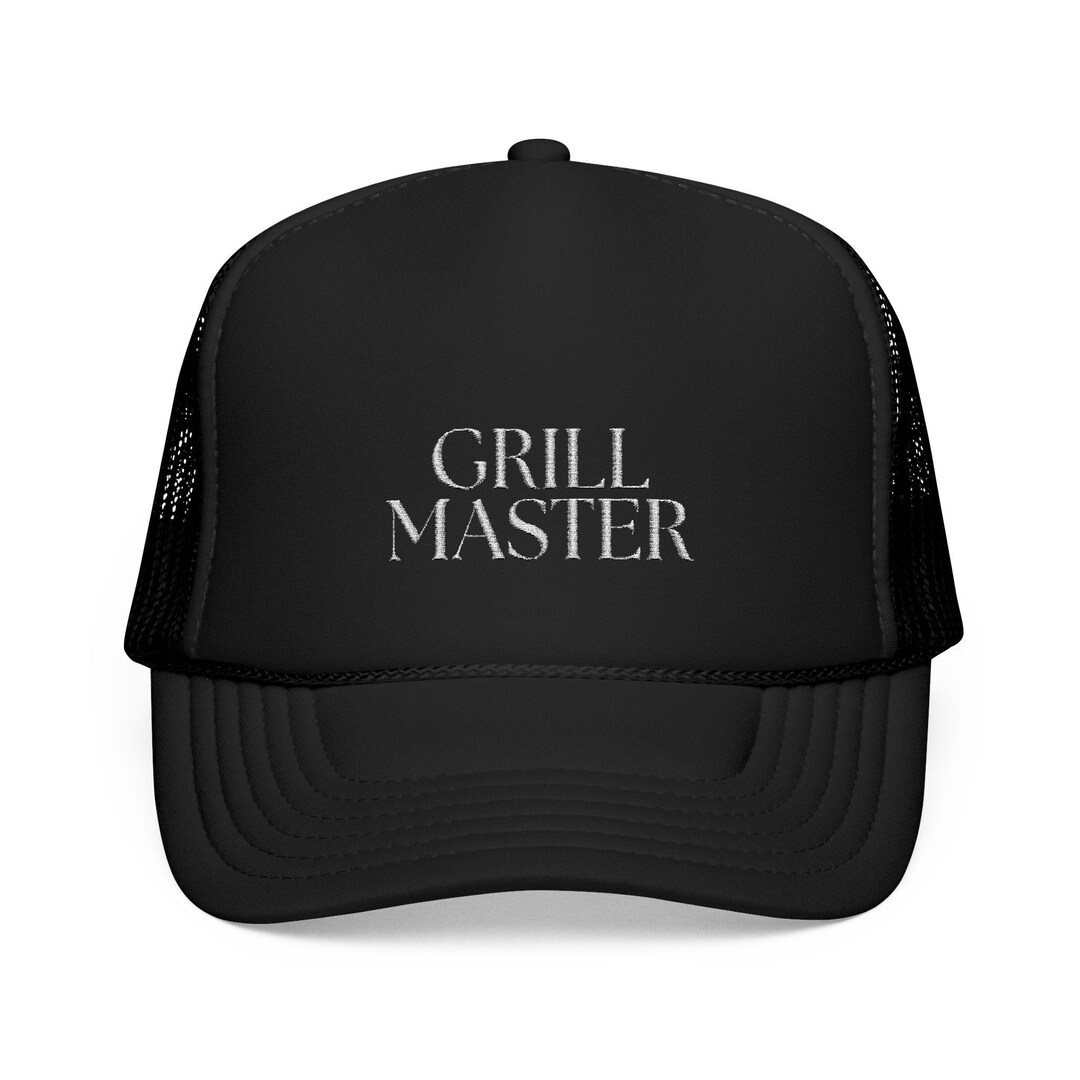 Grill Master Trucker Hat, Perfect Gift for BBQ Lovers, Embroidered Hat ...