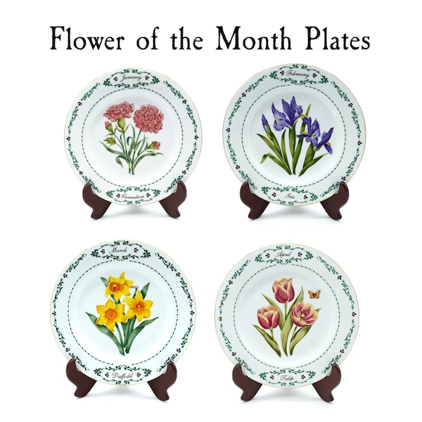 Floral China Plates - Etsy
