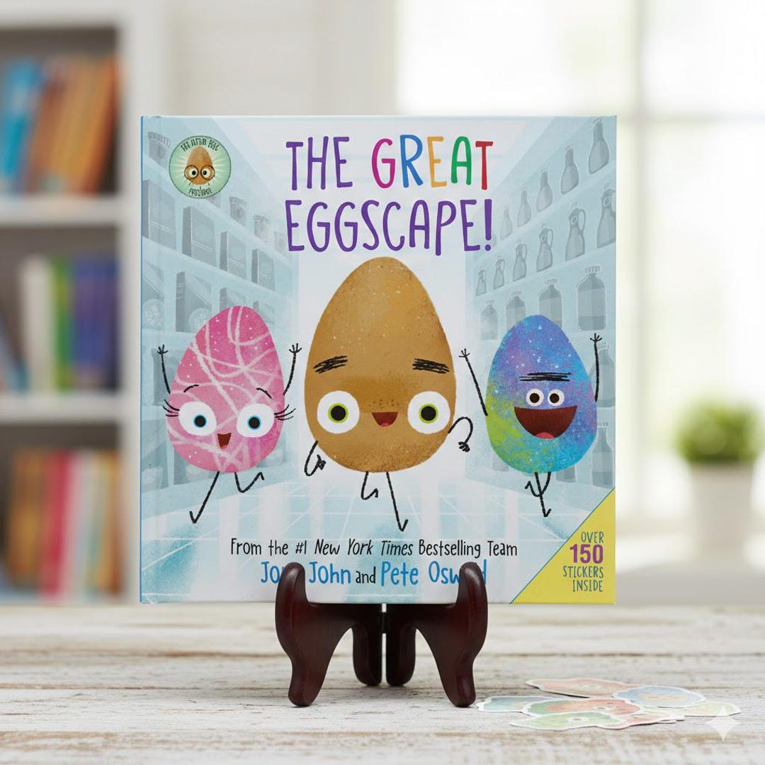 The Great Eggscape Book, Funny Kids Picture Book, Easter Egg Decorating ...
