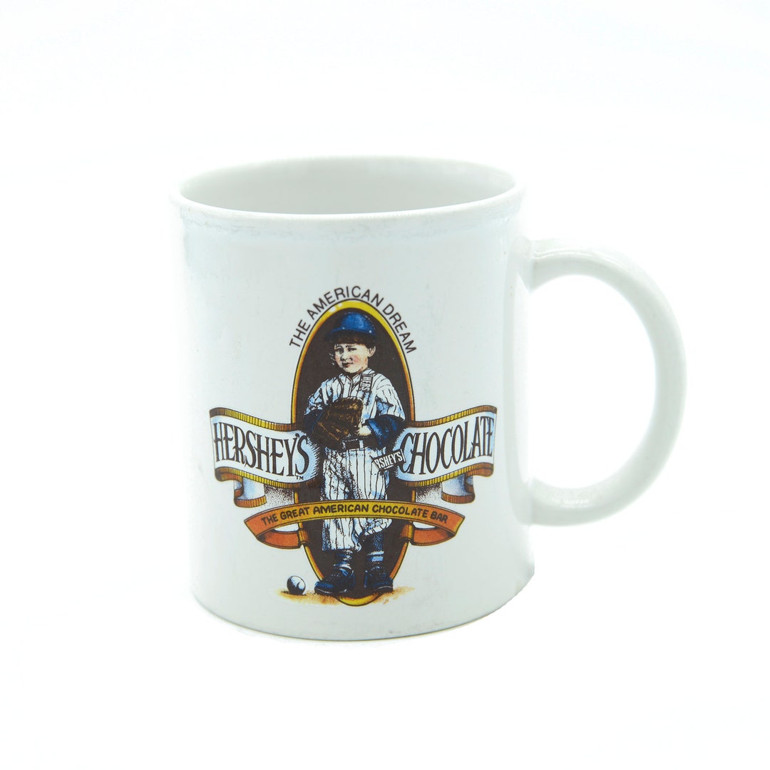 Hershey's Chocolate Baseball Mug, 1990s American Dream Vintage ...