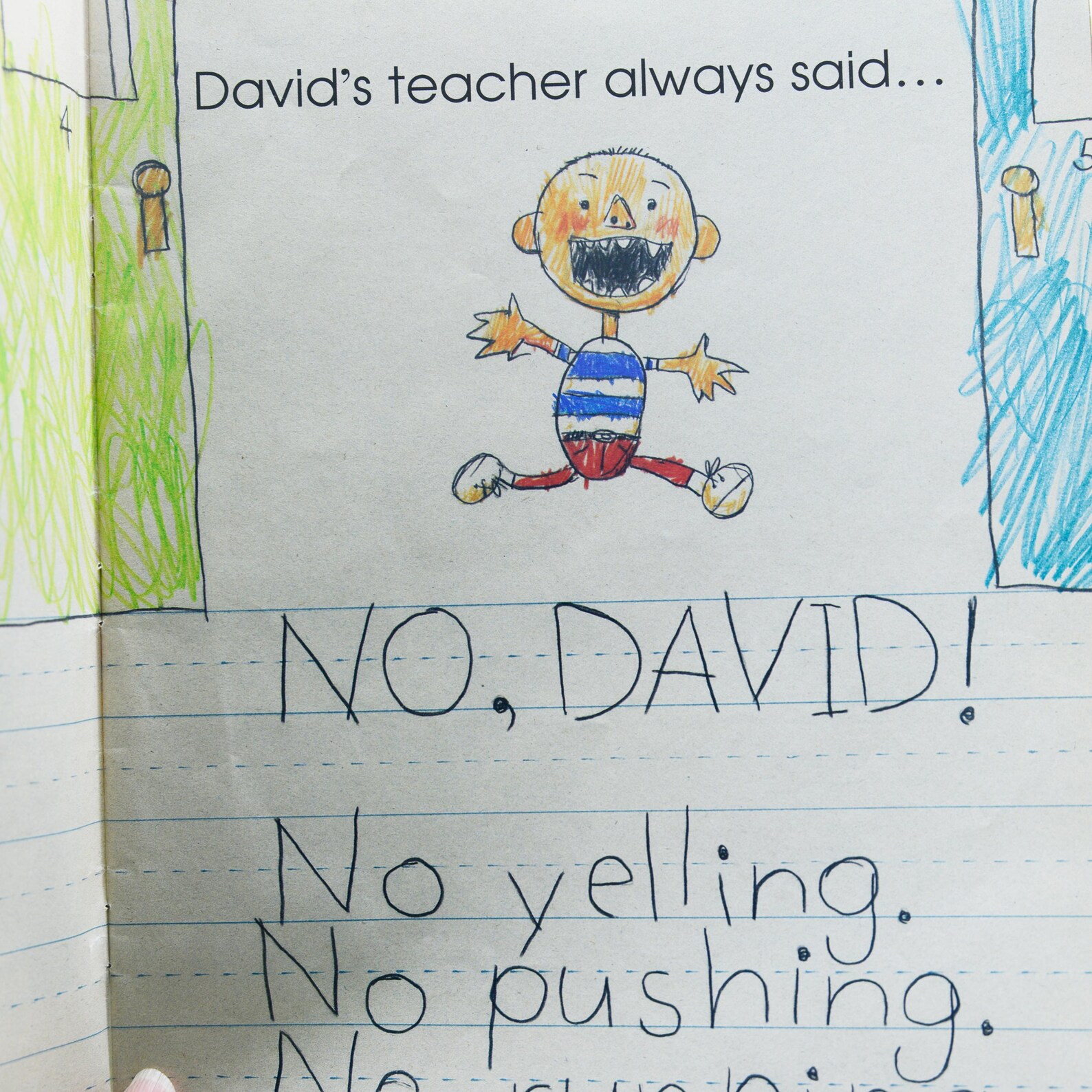 David Goes to School, Kids Picture Book, Back to Class, Classroom ...