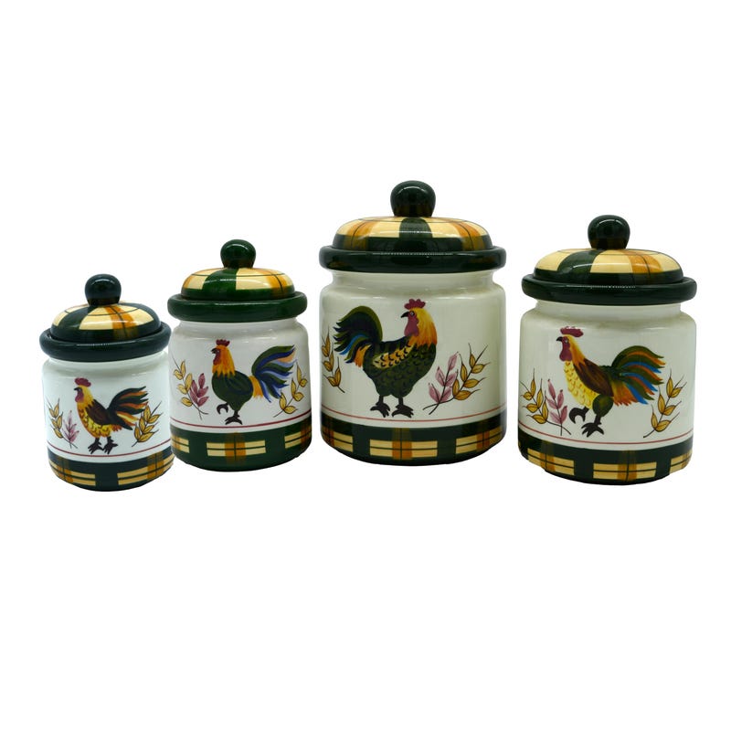 Rooster Canister Set - Etsy