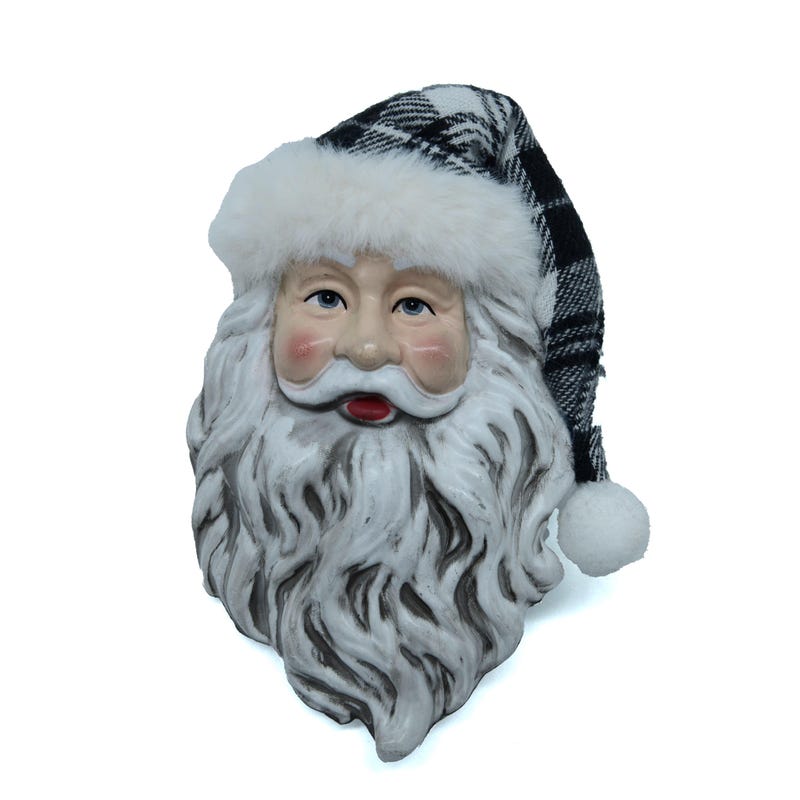 Santa Head Wall Hanging - Etsy