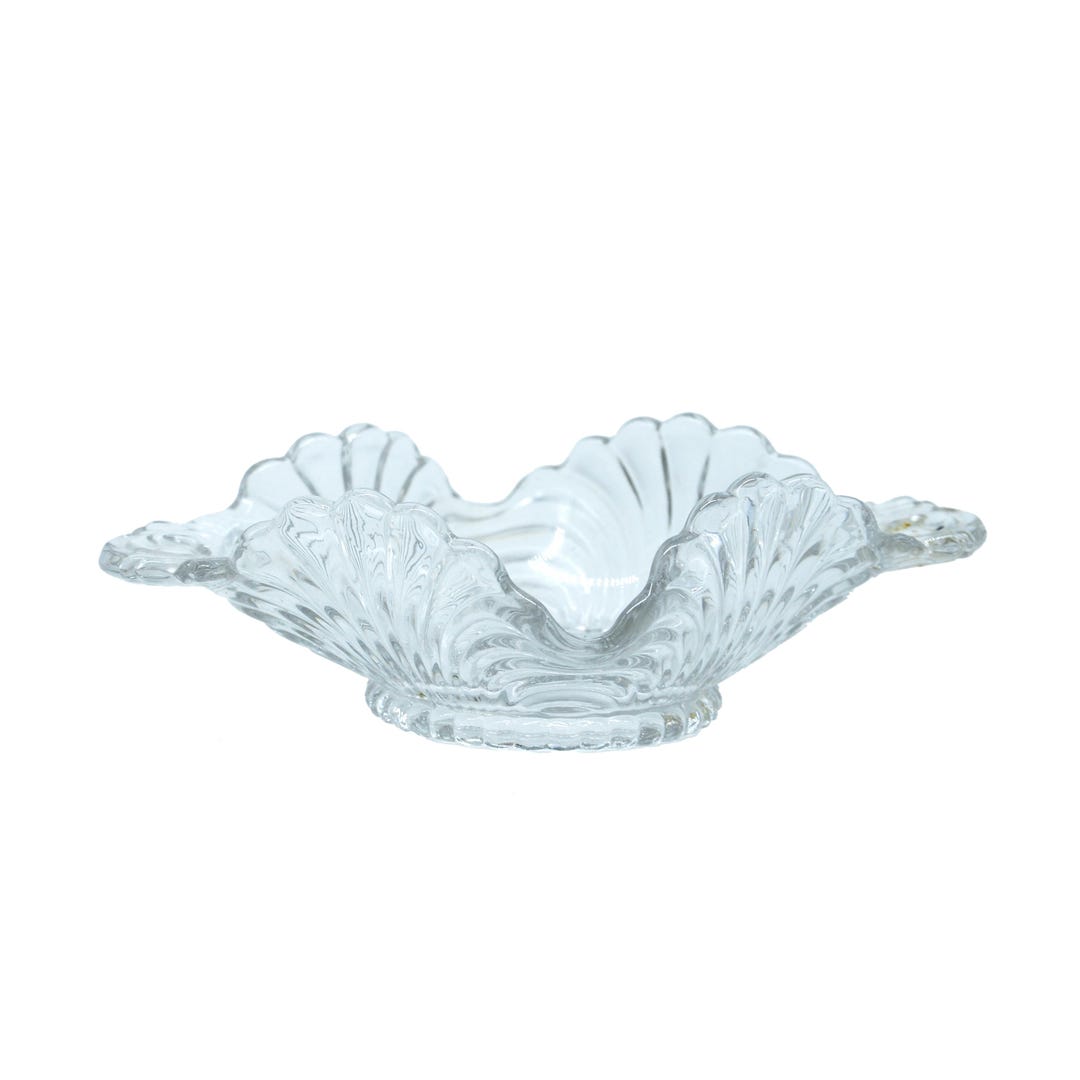 Vintage Cambridge Caprice Glass Bon Bon Bowl, Pressed Glass Candy Dish ...