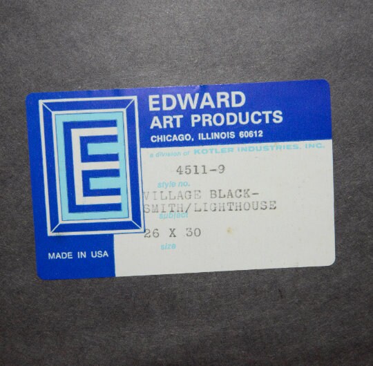 Vintage Franeck village Blacksmith Framed Art Print Americana ...