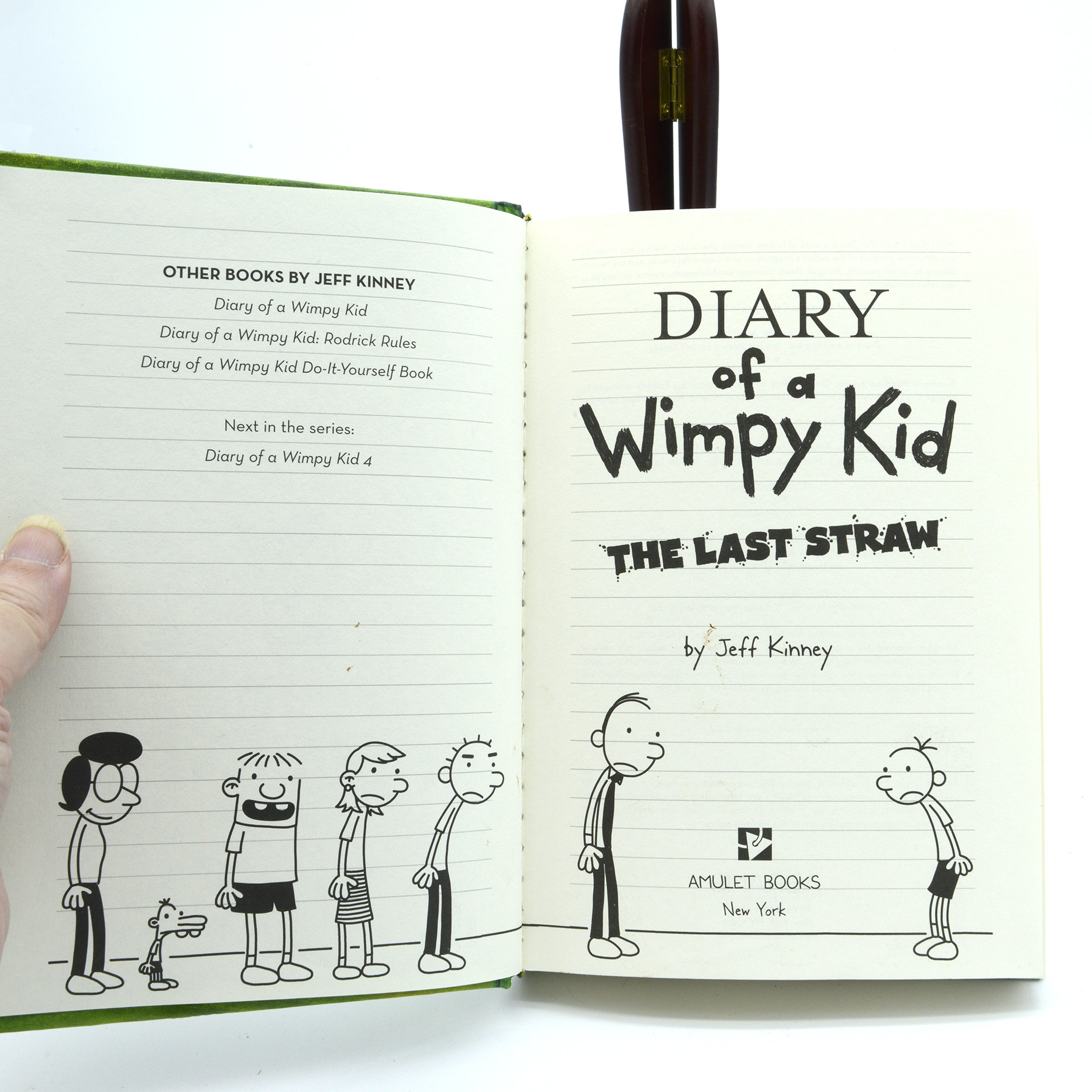Diary of A Wimpy Kid the Last Straw Hardcover Jeff Kinney Children ...