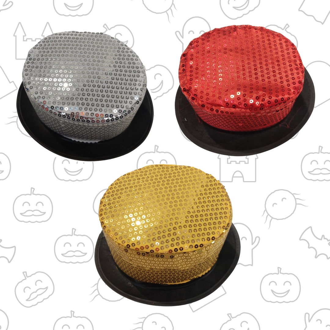 Sequin Sparkle Toppers Children's Fancy Dress Hat Costume Available in ...