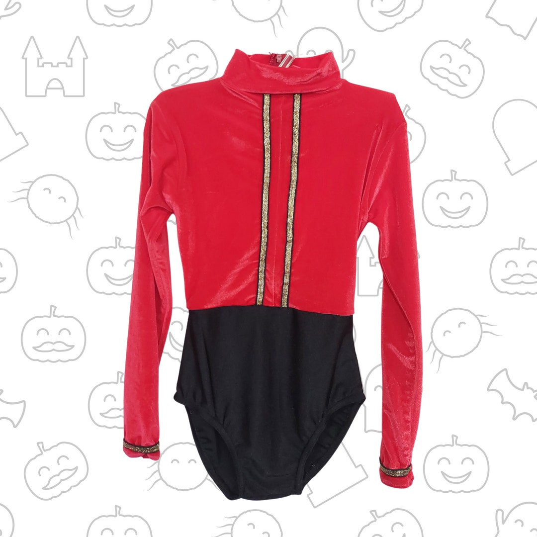 Captain Leotard Red & Black Children's Fancy Dress Costume - Etsy
