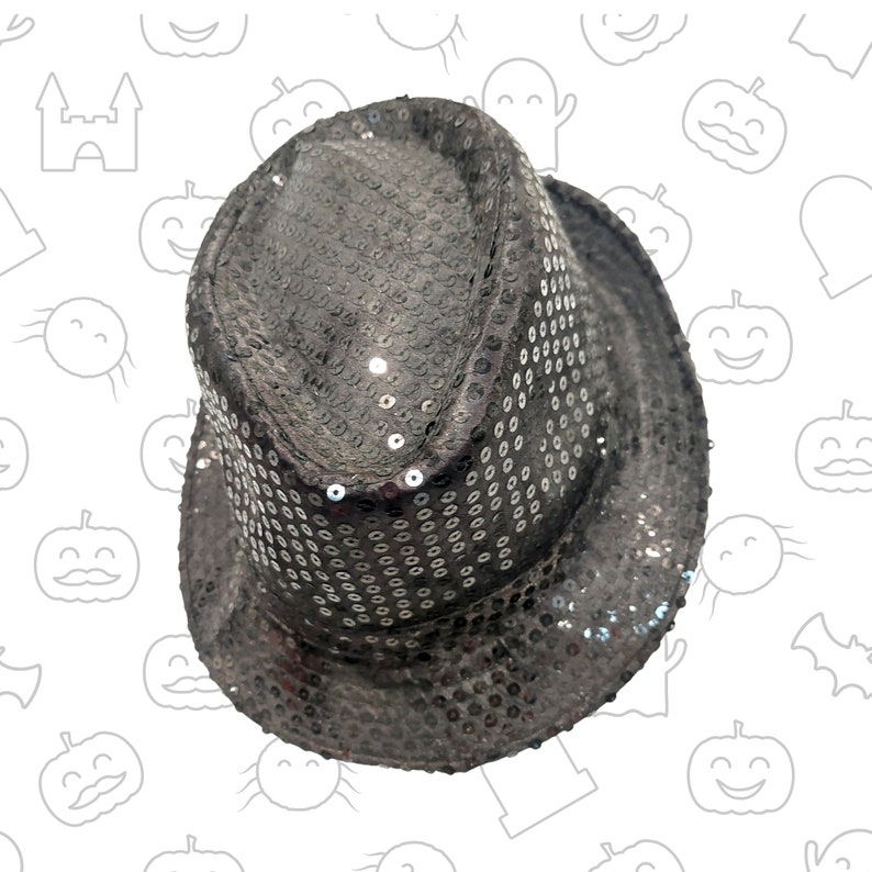 Black Sequin Sparkle Toppers Children's Fancy Hat Dance Costume - Etsy
