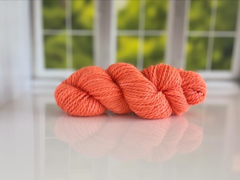 TOMATO Sustainable Baby Alpaca, Hand Dyed, Small Batch, Soft Orange and ...