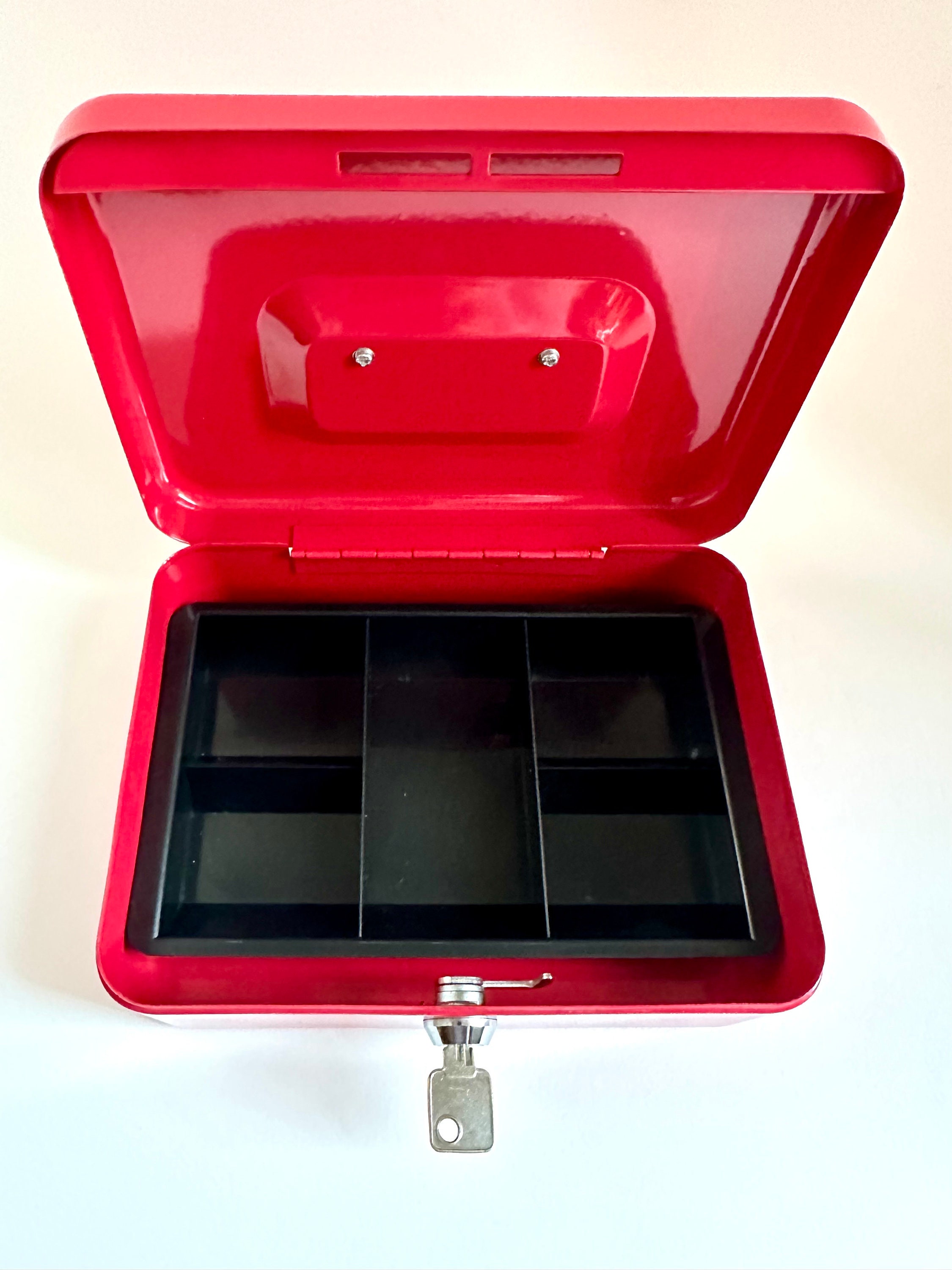 Cash Box With Money Tray and Key Lock, Money Organizer for Cash, Medium ...