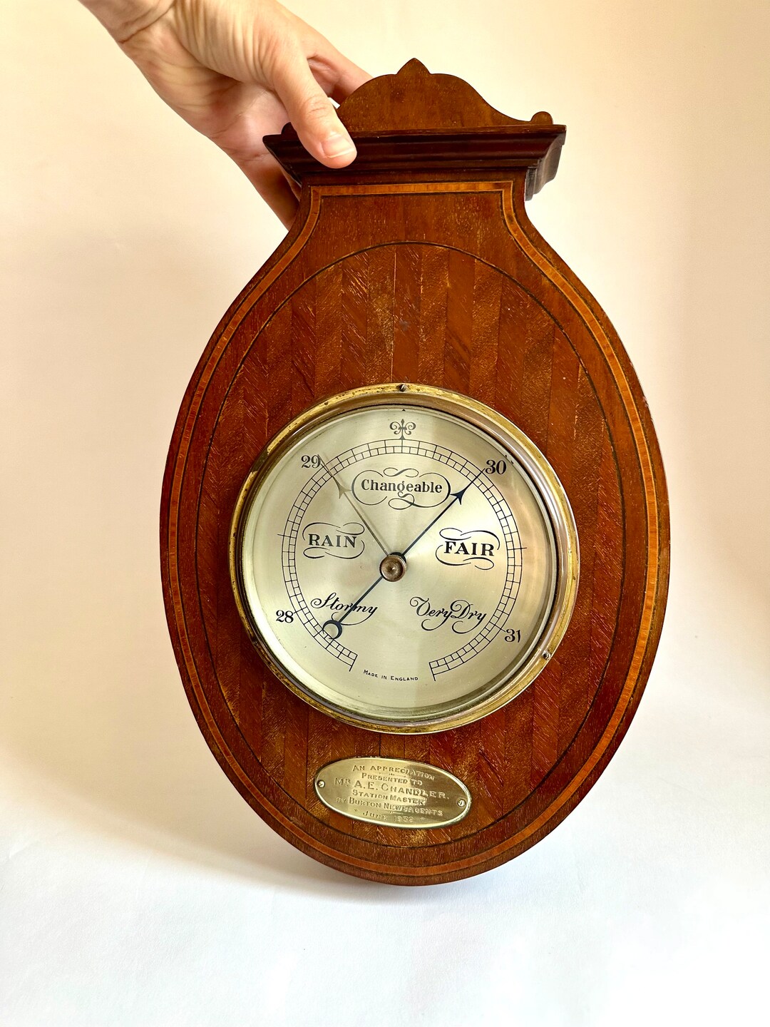 Antiques English Made. Solid Oak Barometer. 1932c - Etsy