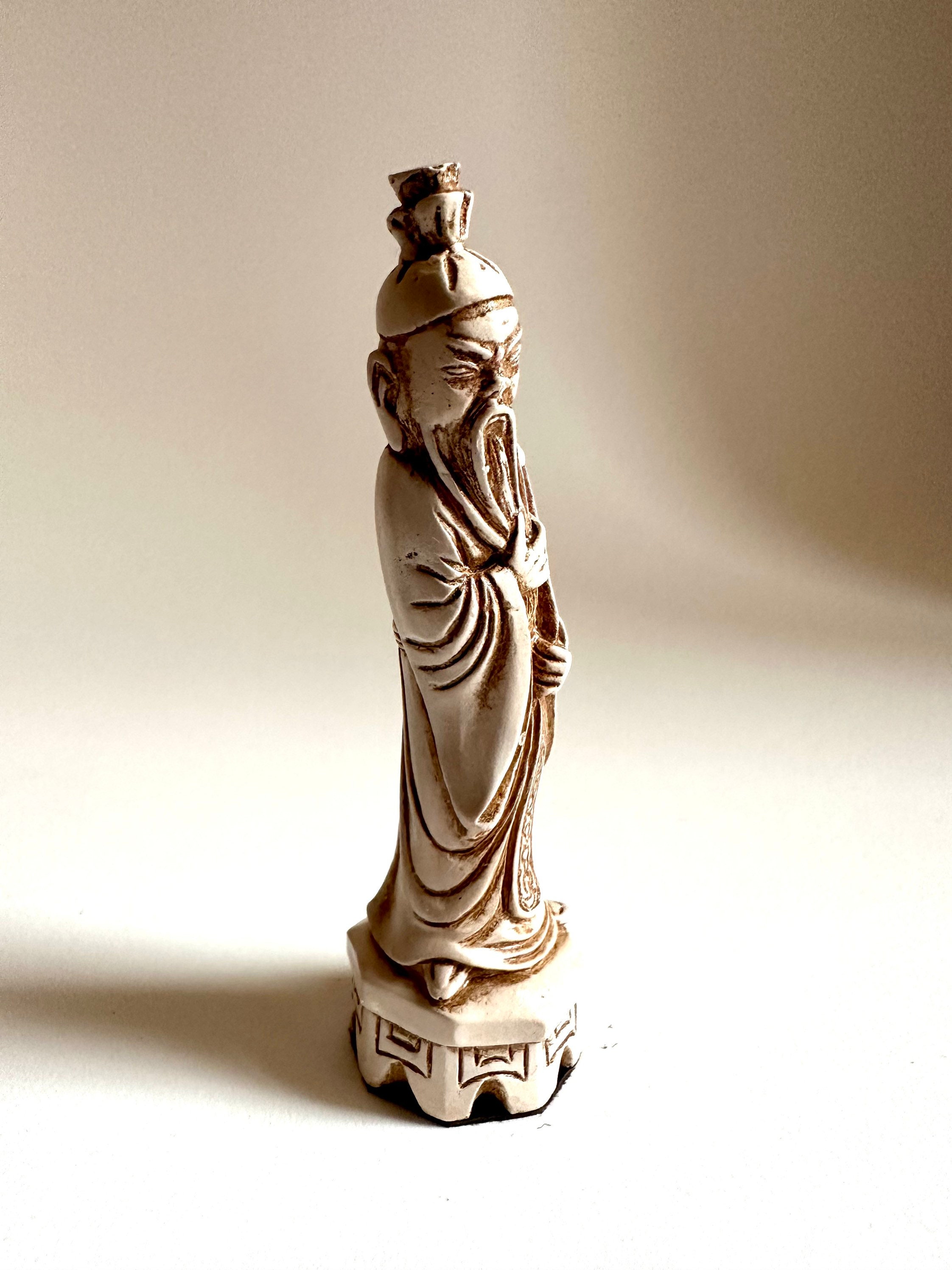 Vintage Chinese Figurine Resin Statue, Figure, Gaming Piece. - Etsy