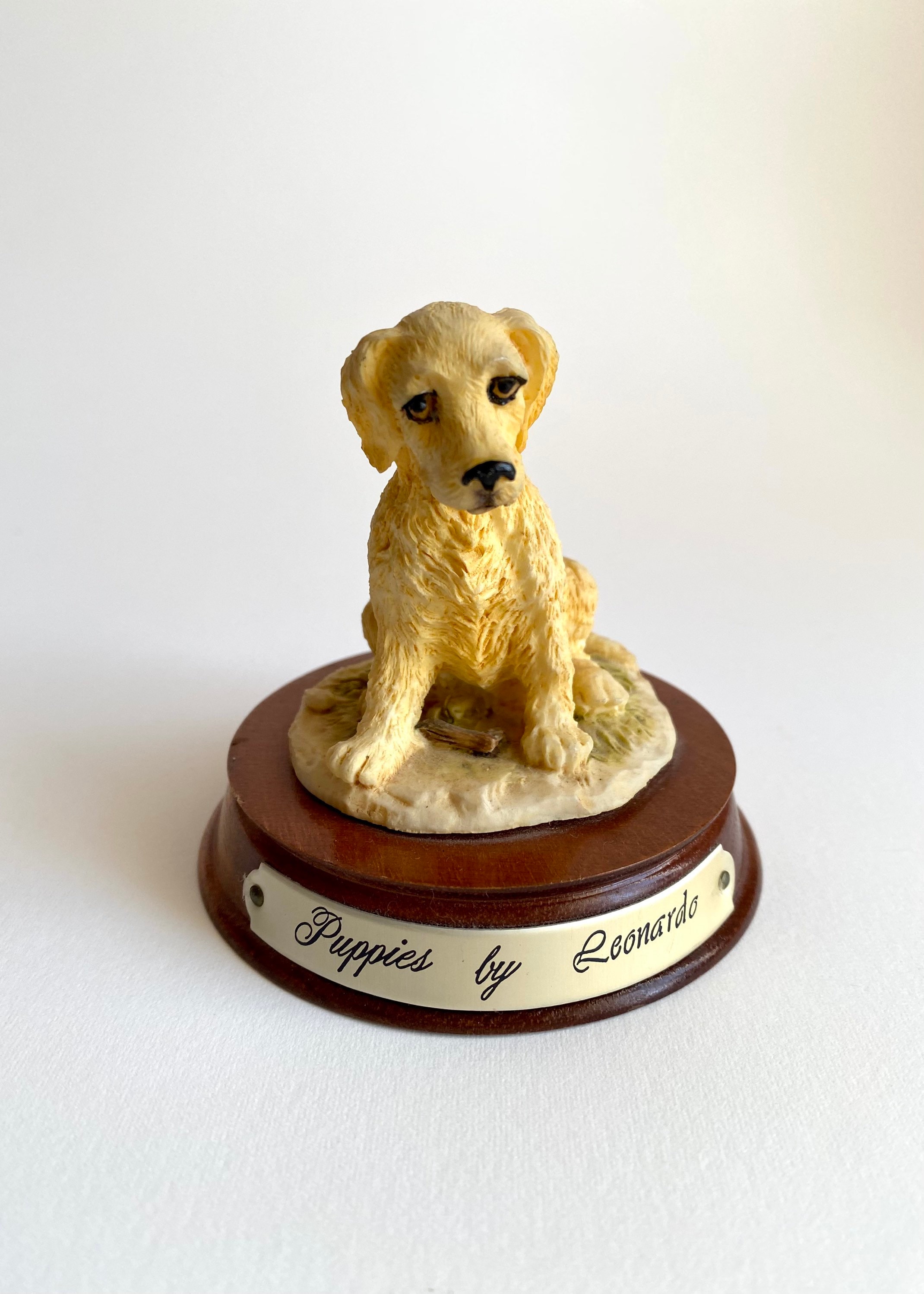 Vintage Leonardo Collection puppies Figurine Resin Sculpture - Etsy