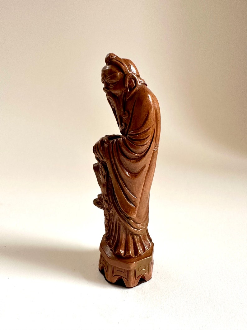 Vintage Chinese Sage Resin Statue, Figure, Gaming Piece. - Etsy