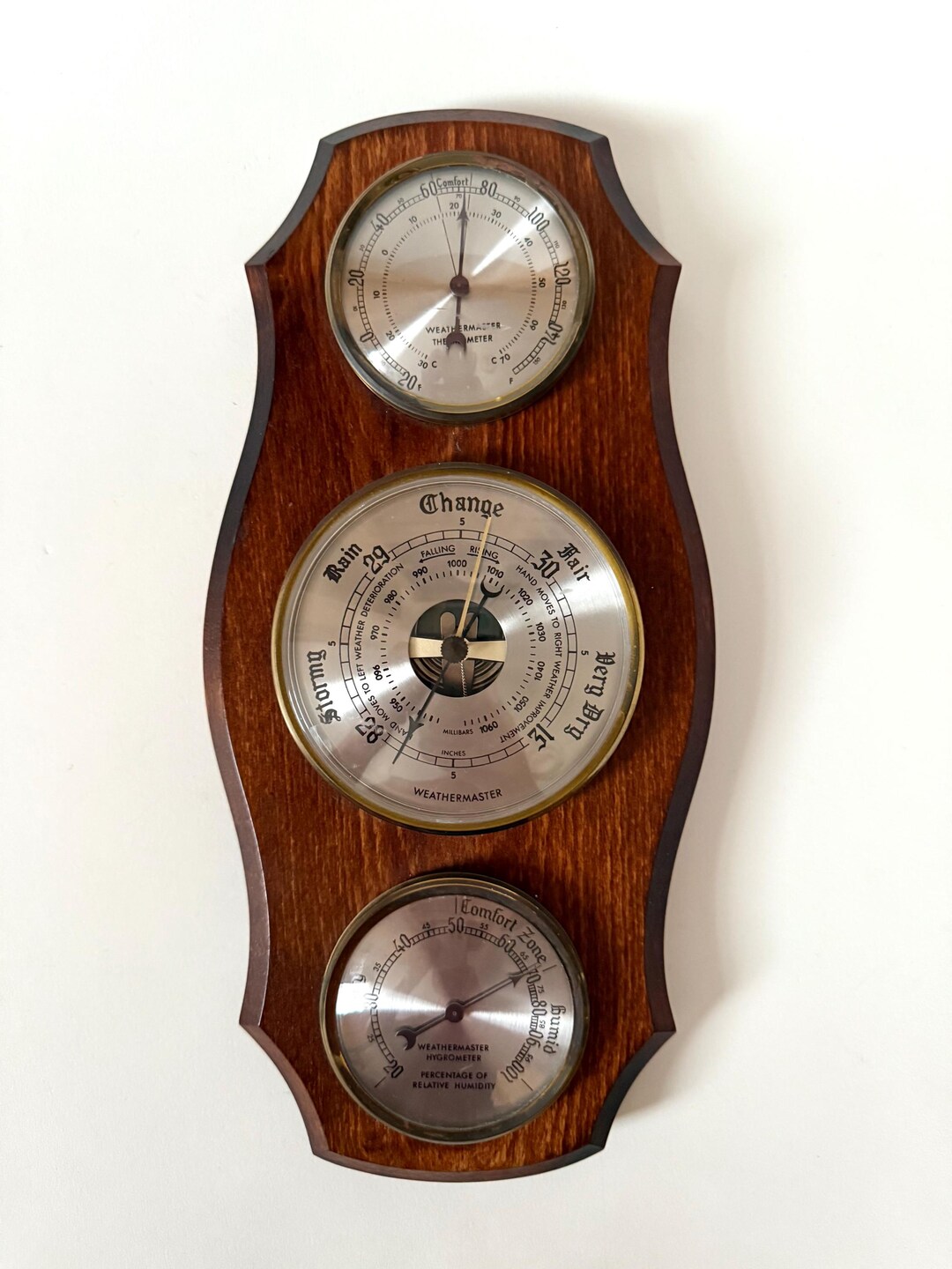 Smart Weathermaster Late 1960's Wall Hanging Weather Station Combo - A ...