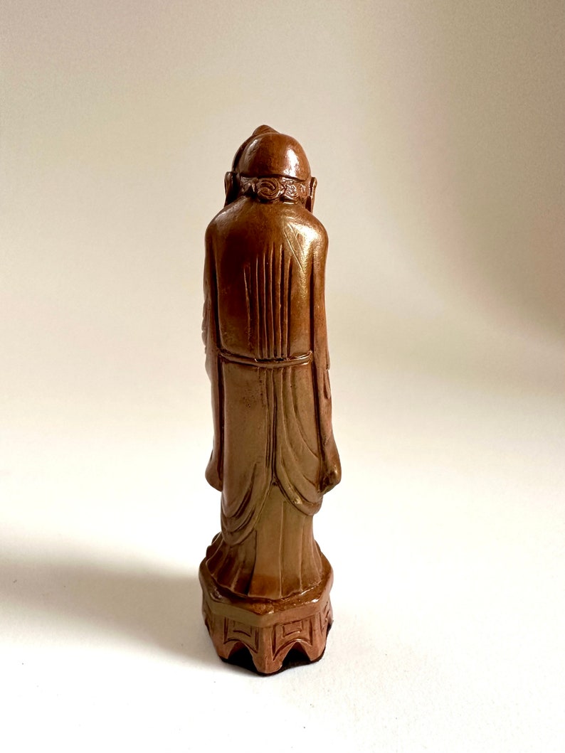 Vintage Chinese Sage Resin Statue, Figure, Gaming Piece. - Etsy