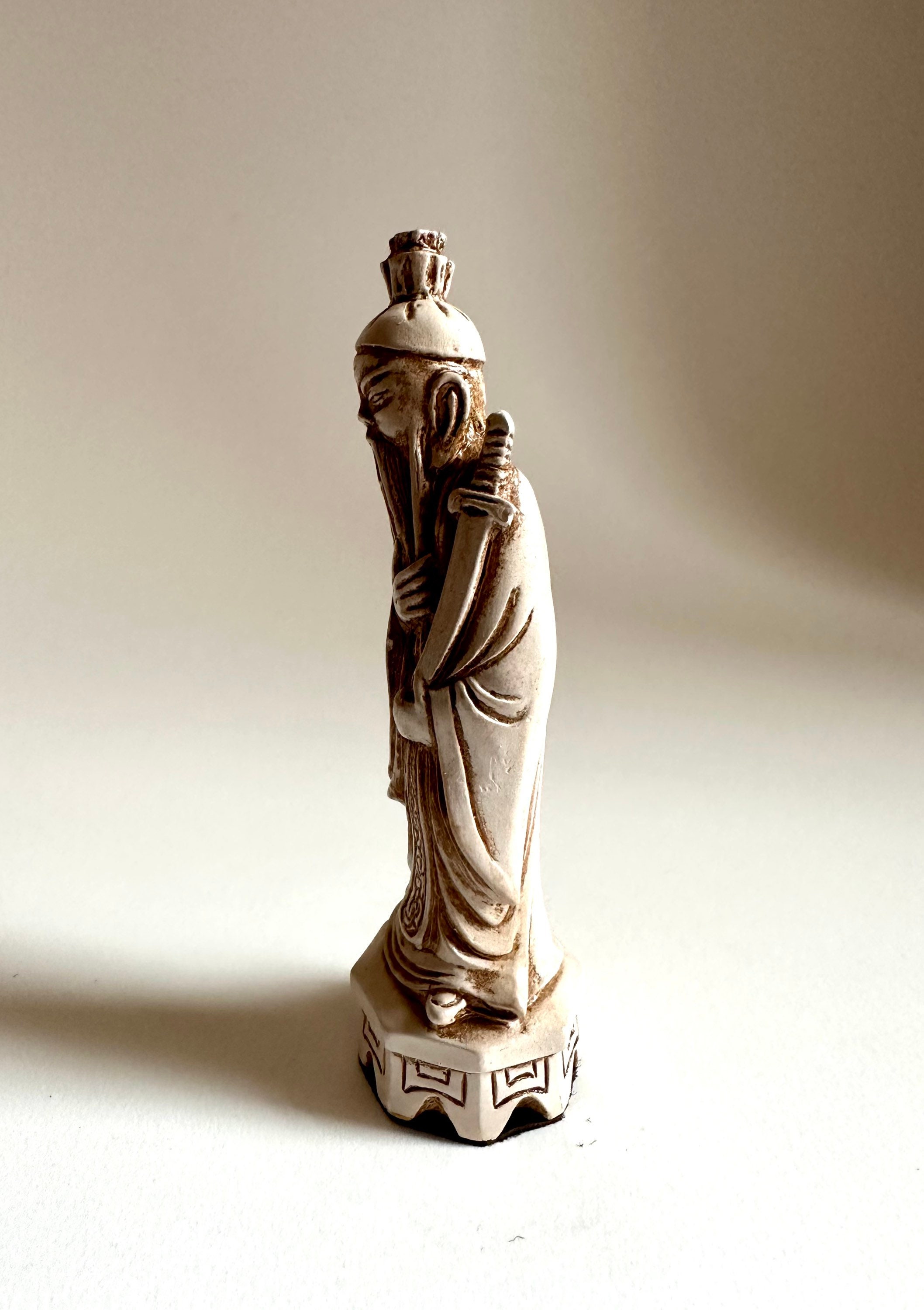Vintage Chinese Figurine Resin Statue, Figure, Gaming Piece. - Etsy