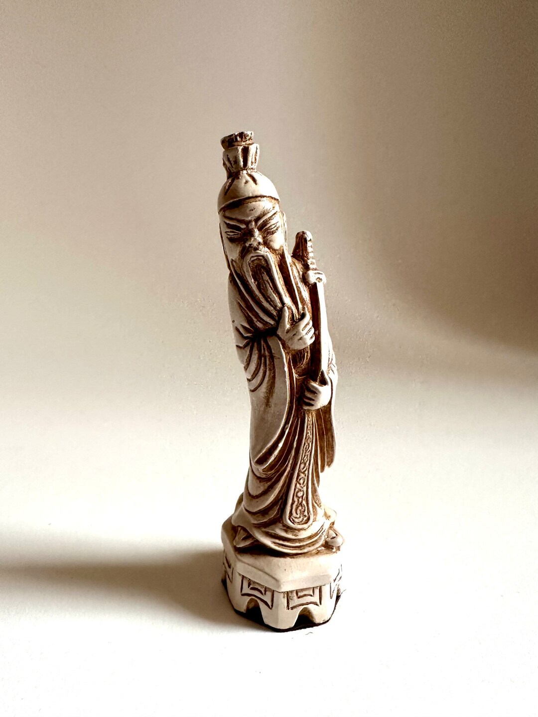 Vintage Chinese Figurine Resin Statue, Figure, Gaming Piece. - Etsy