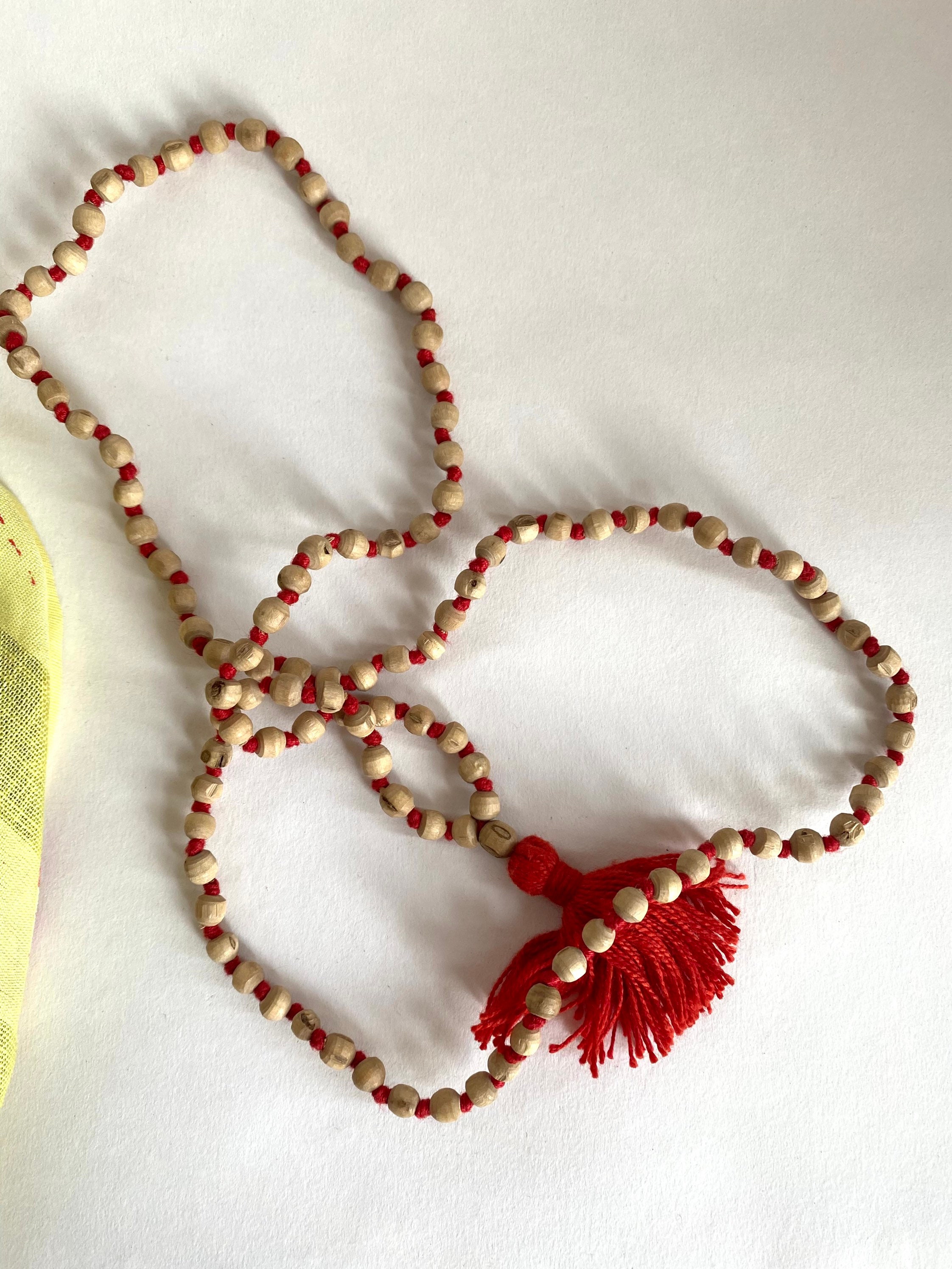 Shri Krishna Japa Mala 108+1, Red Cotton Threads - Etsy