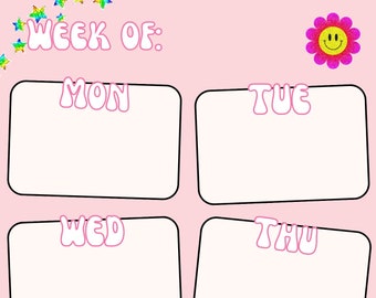 Y2k Weekly Planner - Etsy