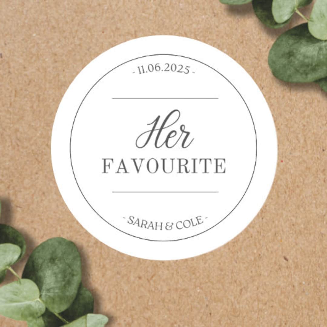 His/her/our Favourite Stickers - Etsy