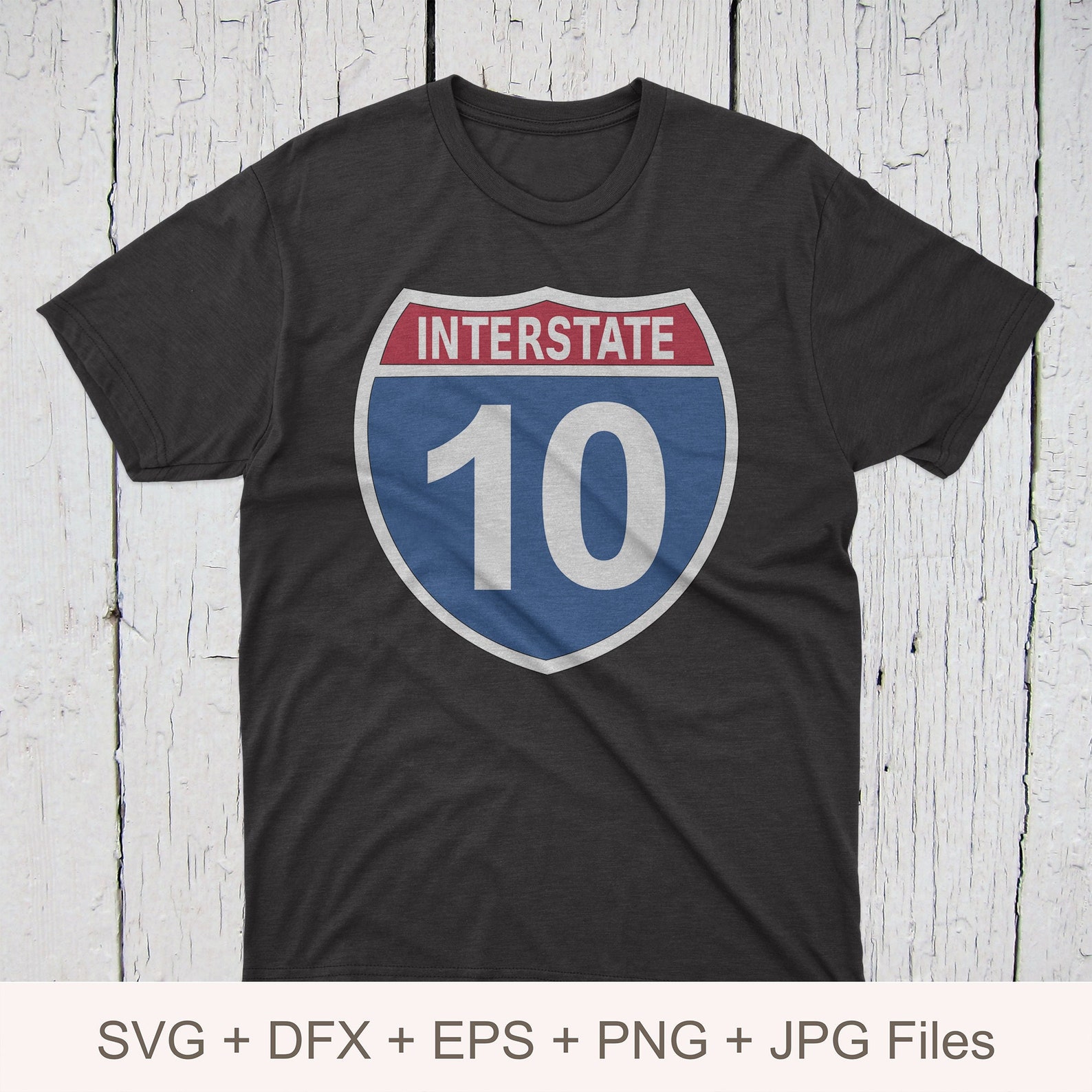 Interstate 10 Highway Freeway SVG Cricut Instant Download Digital ...